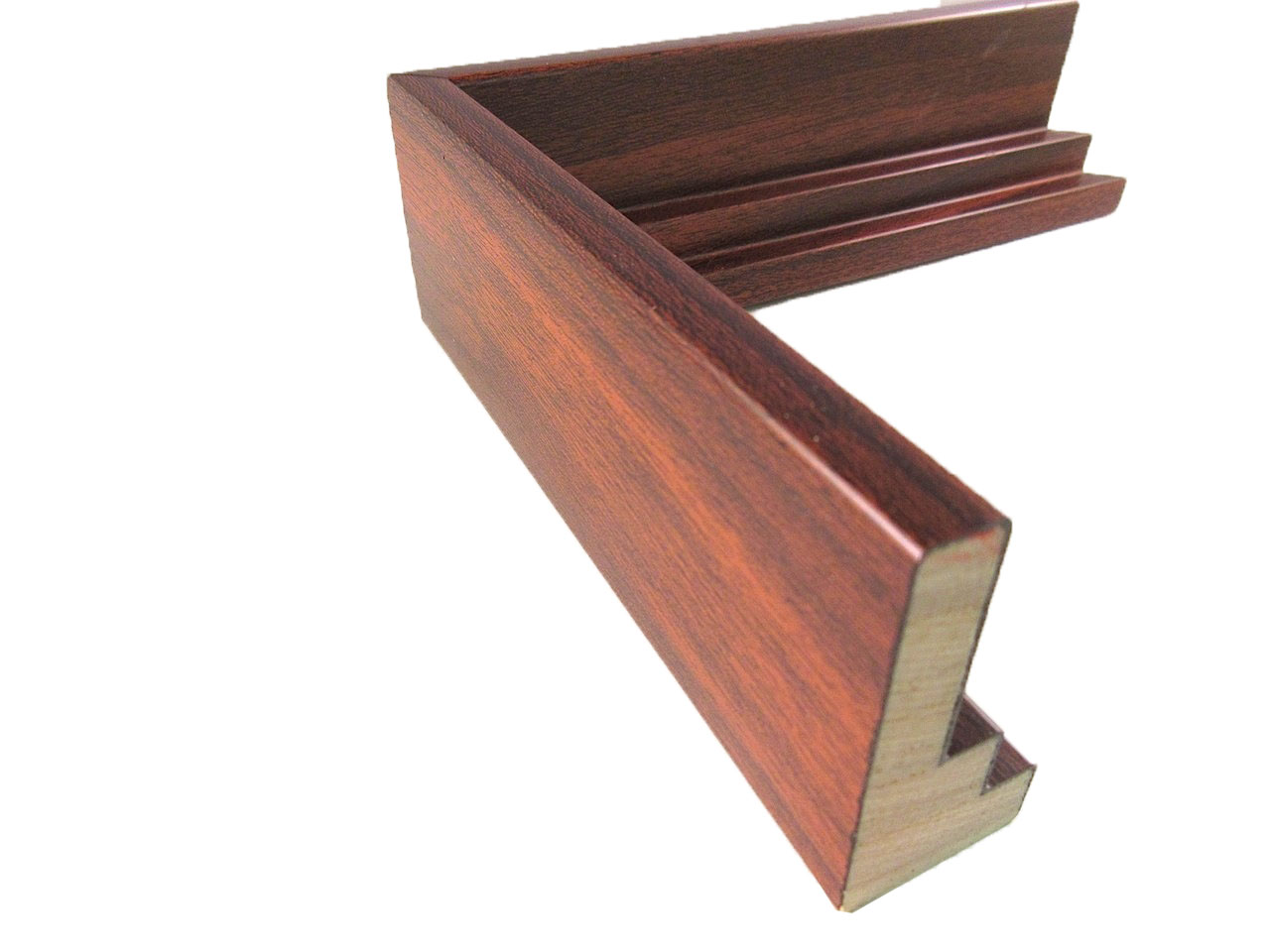 Red Walnut 1-5/8" Deep Stepped Floater Frame Corner Sample - 80527-G ...