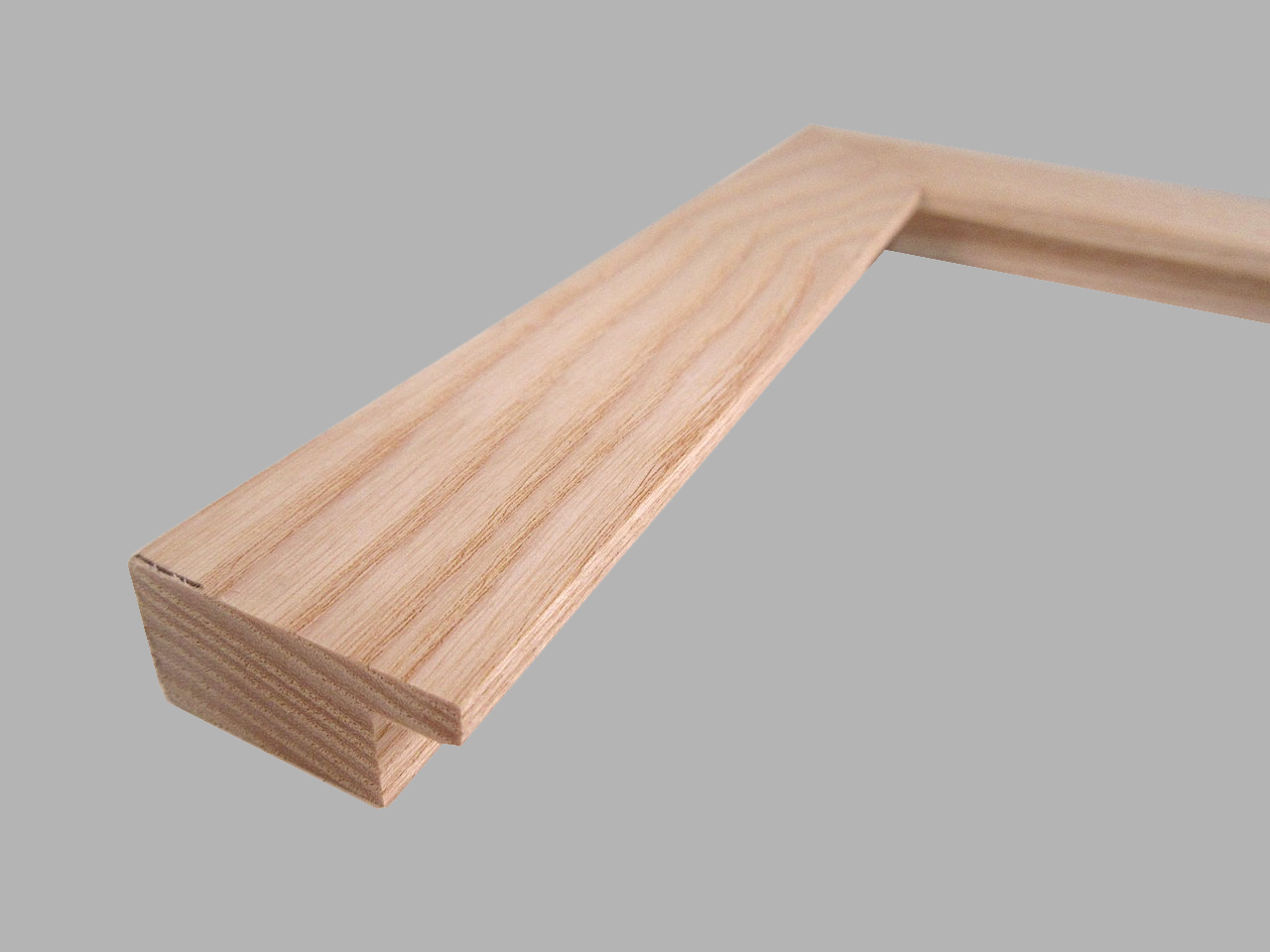 Unfinished Ash Flat Face Picture Frame Moulding | Framing 4 Yourself