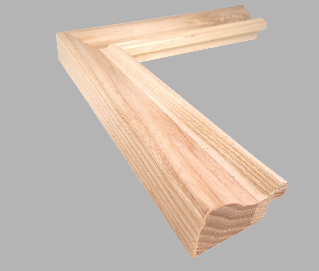 Unfinished Ash Slope & Channel Picture Frame Moulding | Framing 4 Yourself