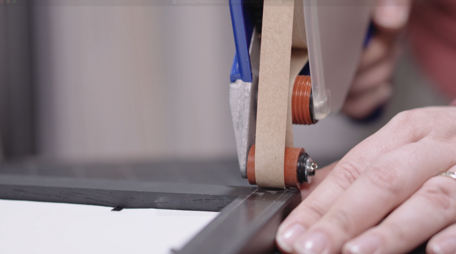 How to Apply a Dust Cover | Framing 4 Yourself